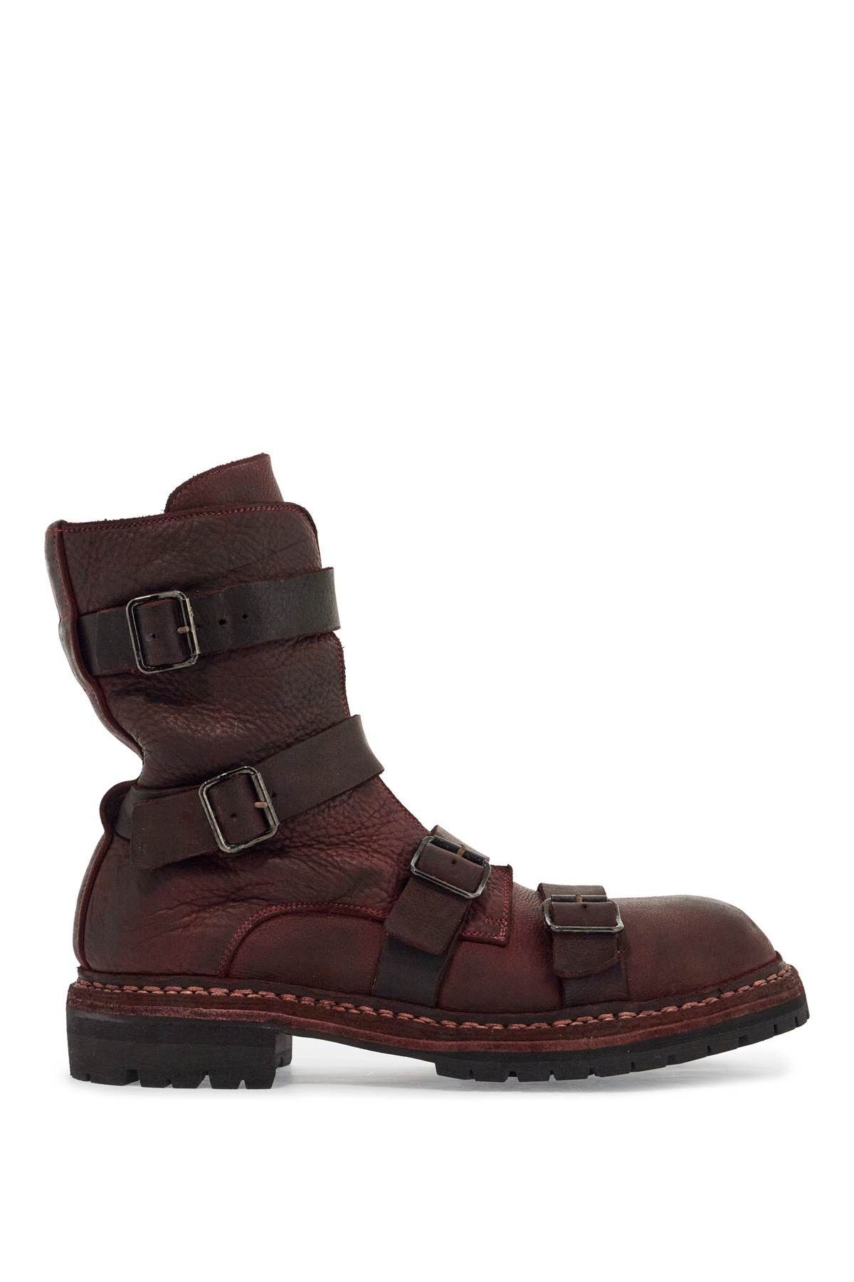 Guidi GUIDI Dark Red Horse Leather Boots With Adjustable Straps | Grailed