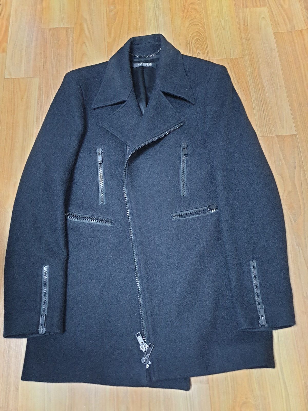 Raf Simons 48 Raf Simons aw04 perfecto rider wool jacket | Grailed