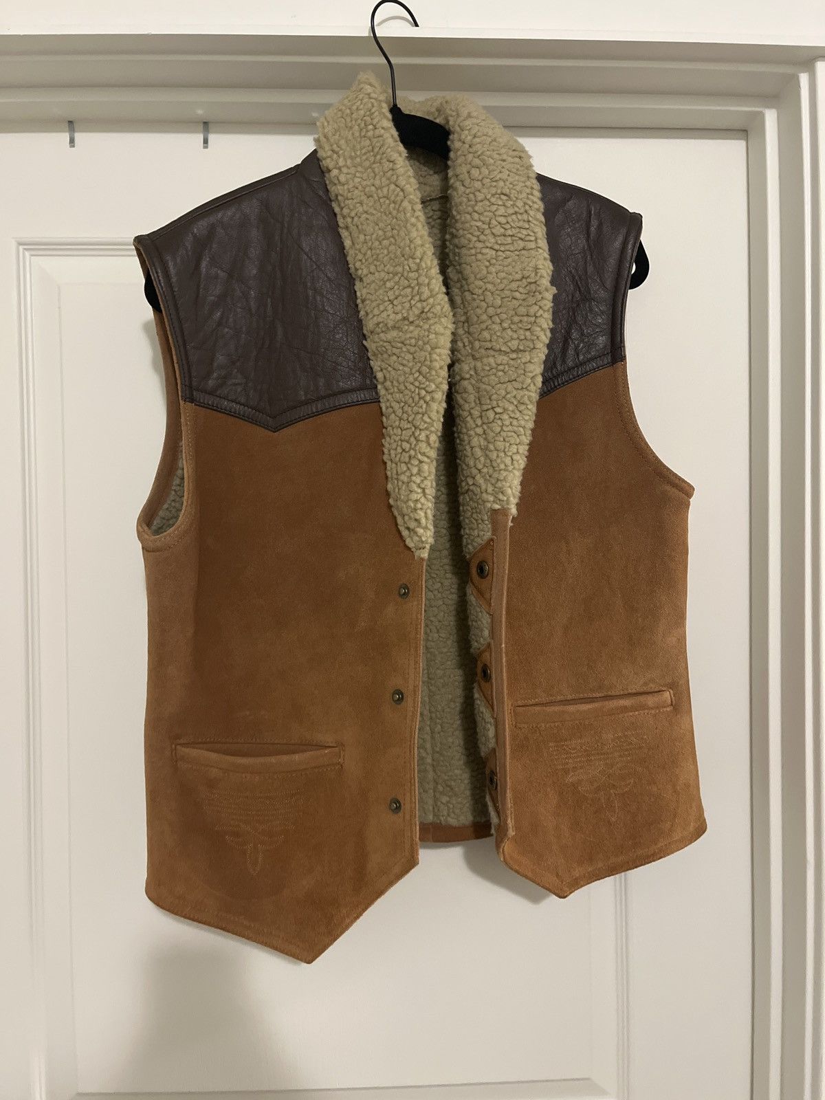 MasterPiece Master Supply suede leather western vest | Grailed