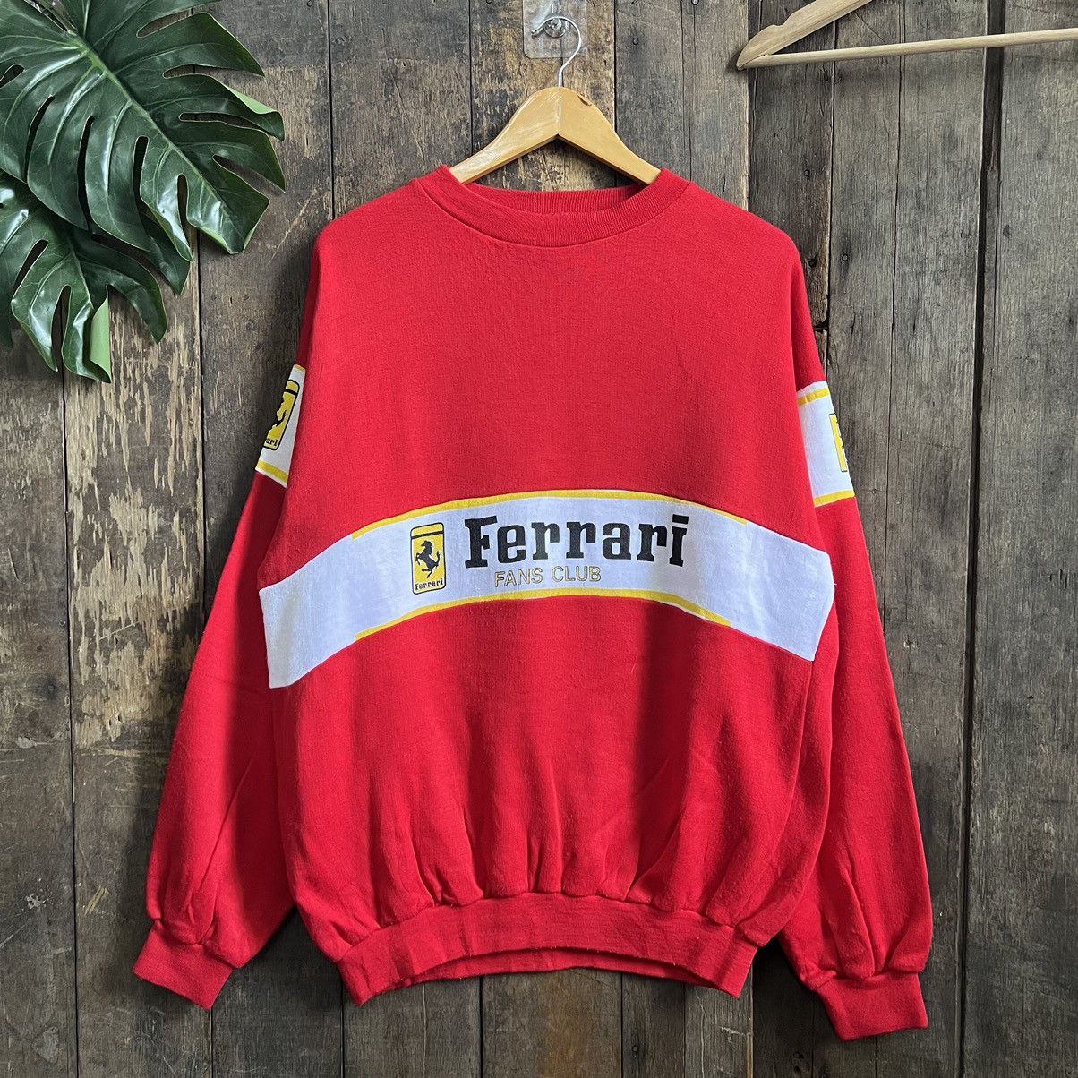 Ferrari × Racing × Vintage Vintage Ferrari Fans Club Crewneck ...