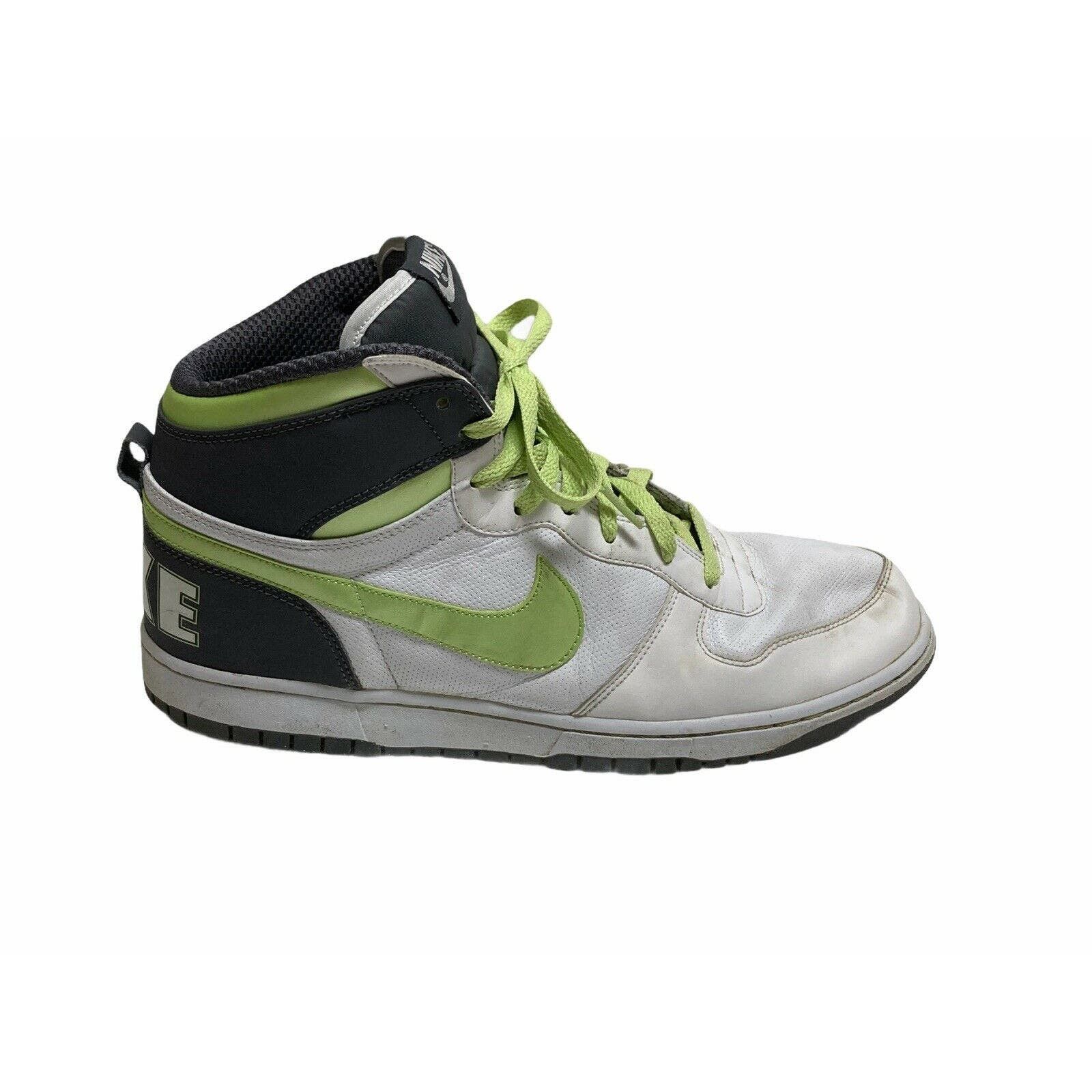 Nike Nike Big Nike Dunk High White Grey Neon Volt Athletic Shoes | Grailed