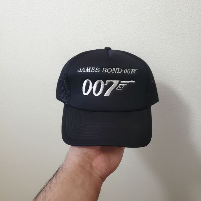 Vintage Vintage 80s James Bond 007 Snapback Trucker Hat Movie Promo ...