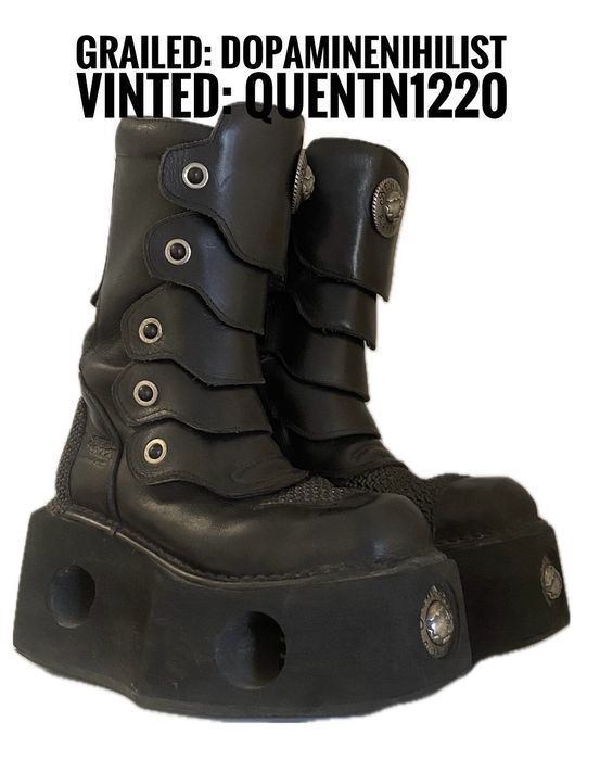 New Rock Insanely rare knight armour neptuno new rock plateau boots ...