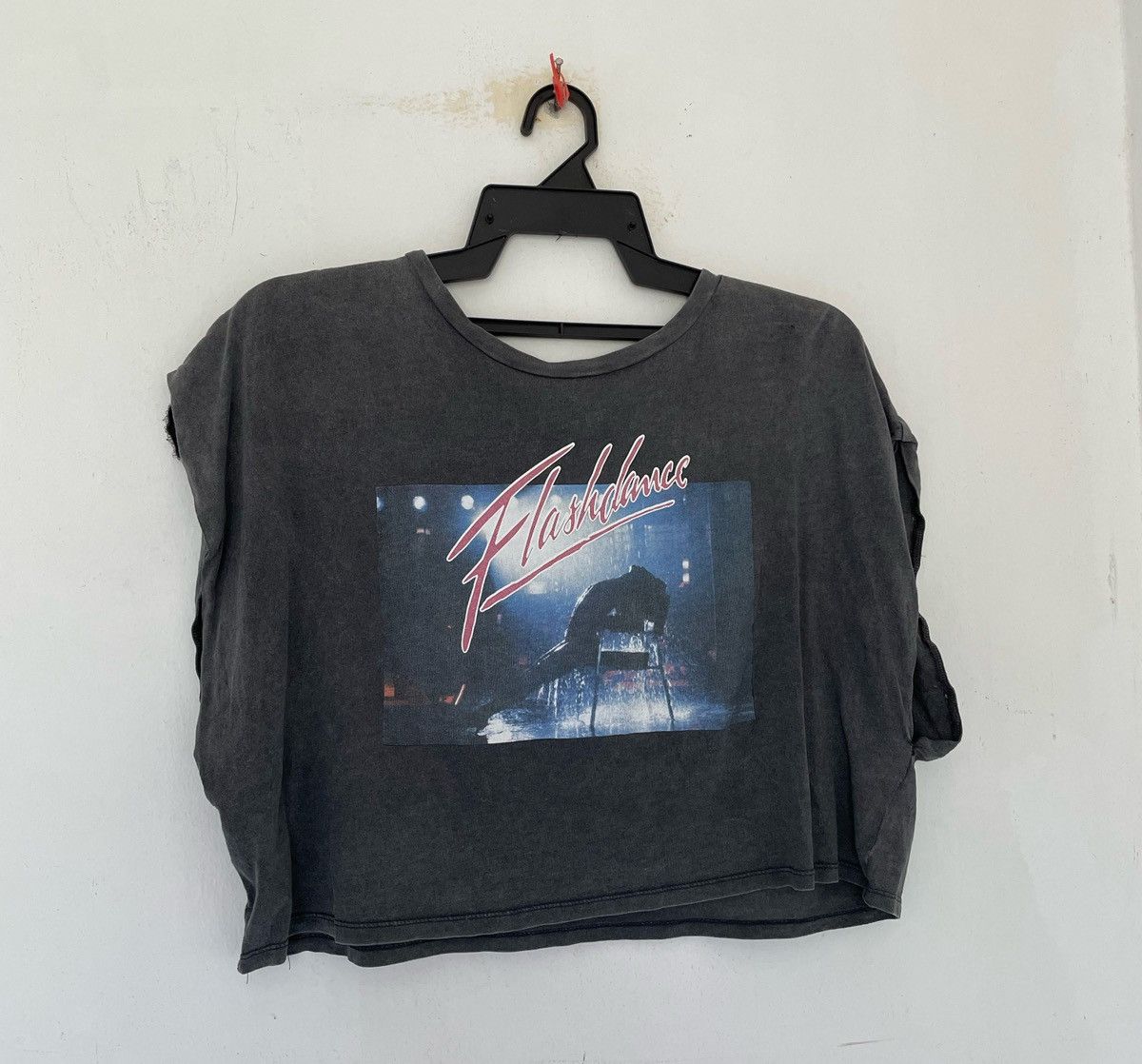 Movie × Vintage FLASHDANCE VINTAGE MOVIE CROP TOP TEE | Grailed
