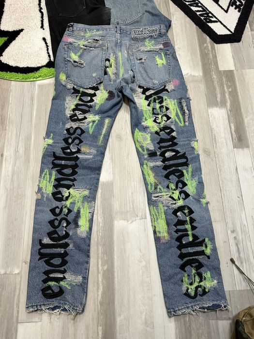 Vlone Endless Denim A$AP Bari Jeans | Grailed