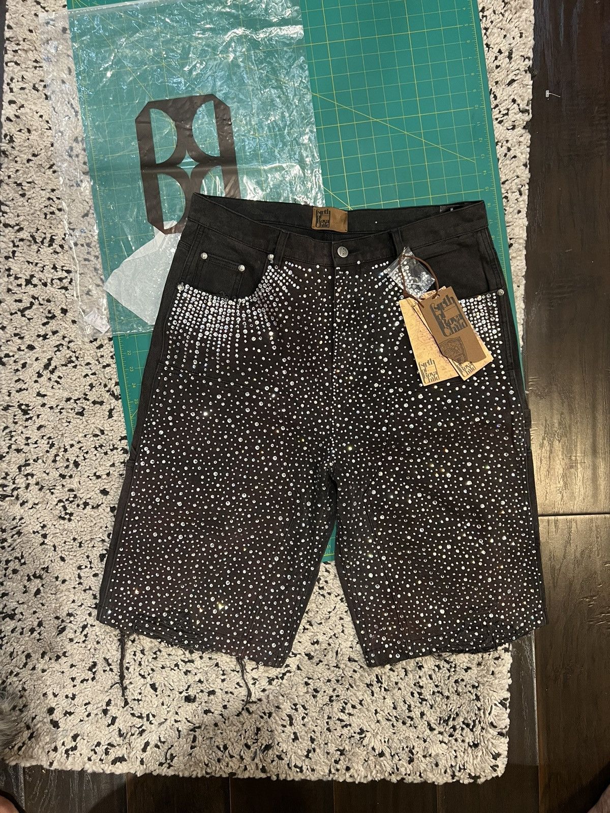 Other Redial 20k Diamond Jorts in Washed Black | Grailed