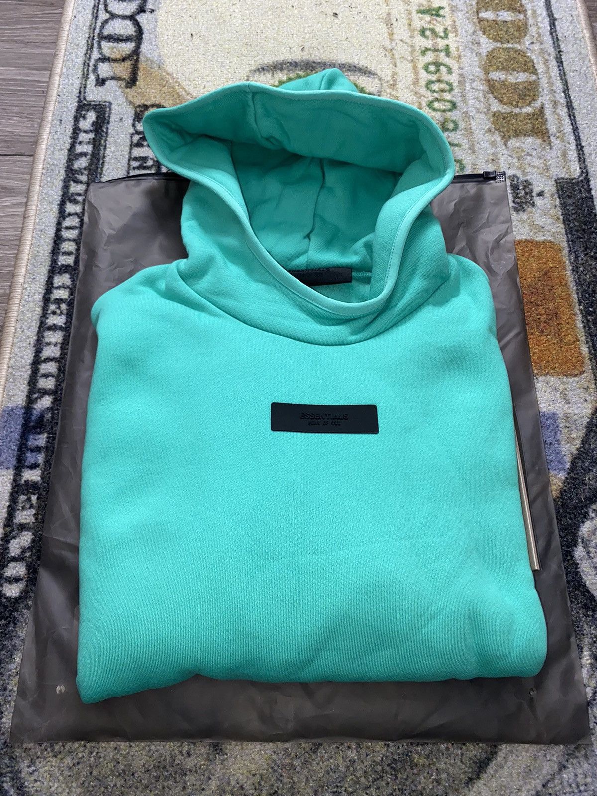 Essentials × Fear of God Fear of God Essentials Pullover Hoodie Mint ...
