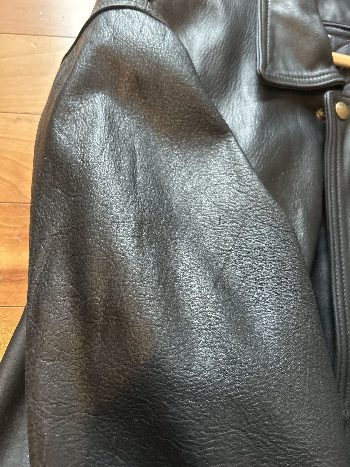 Vintage The Old Hide House Acton Leather Jacket w/ Removable Liner ...
