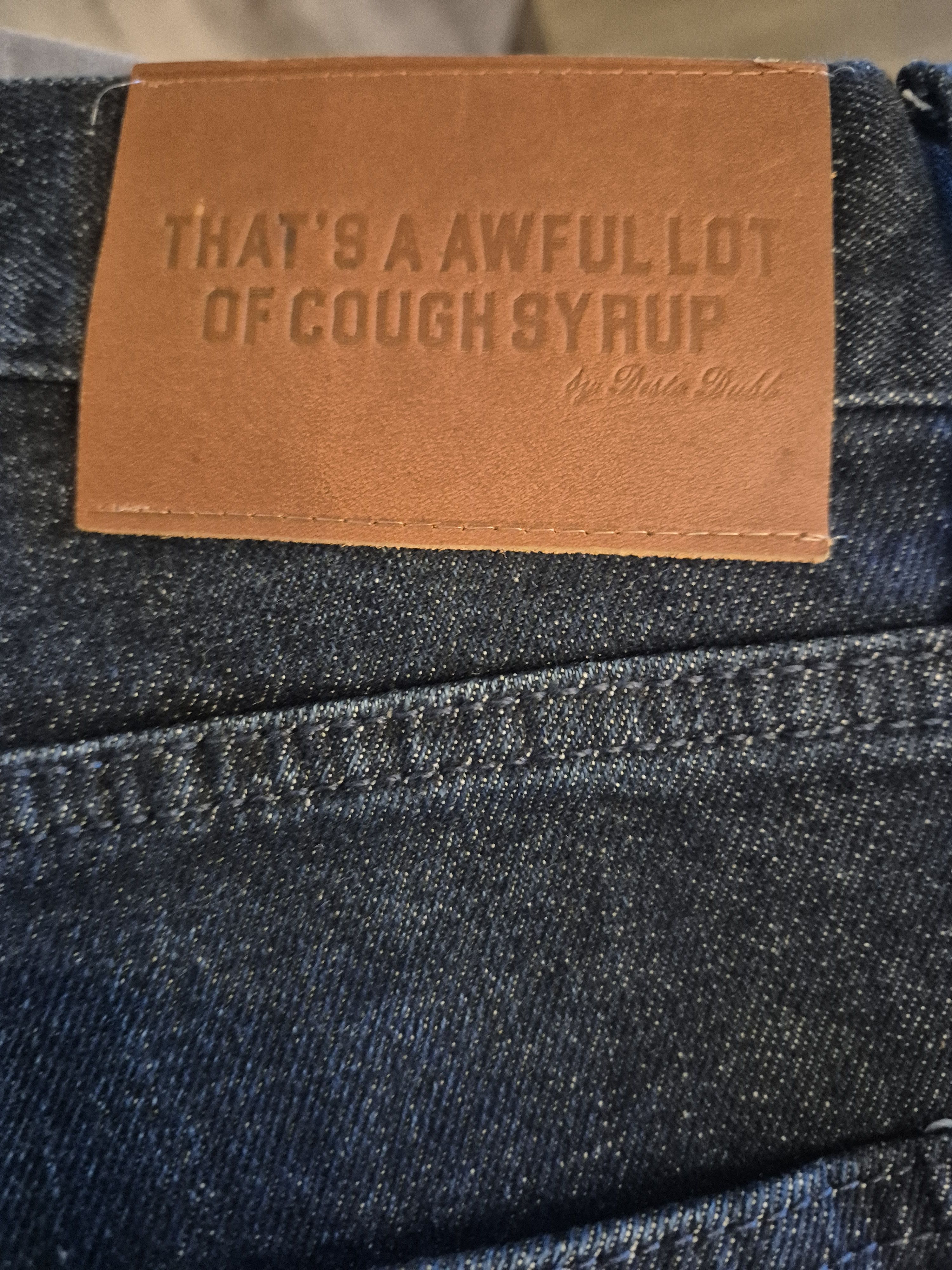 Awful Lot of Cough Syrup Awful Lot of Cough Syrup Denim Jeans Size 36 x ...