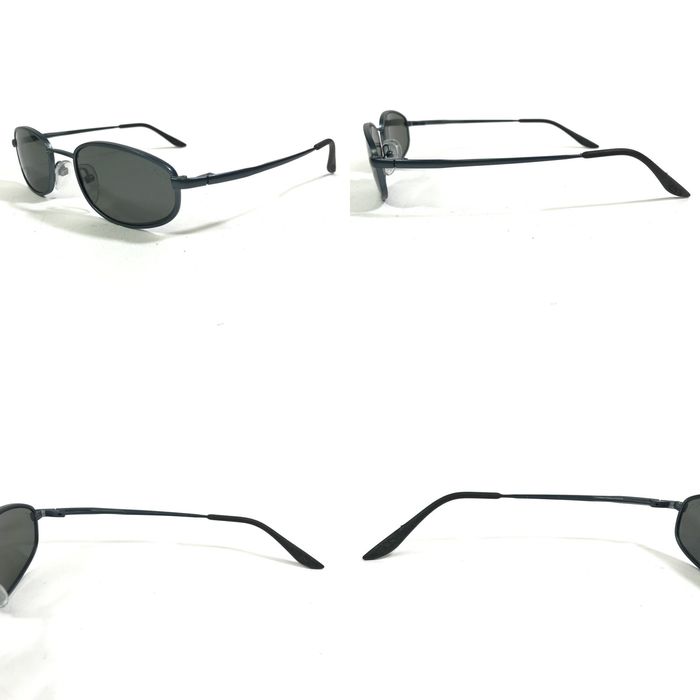 Frame American Optical AO Safety Sunglasses Blue Oval Frames with Gray ...