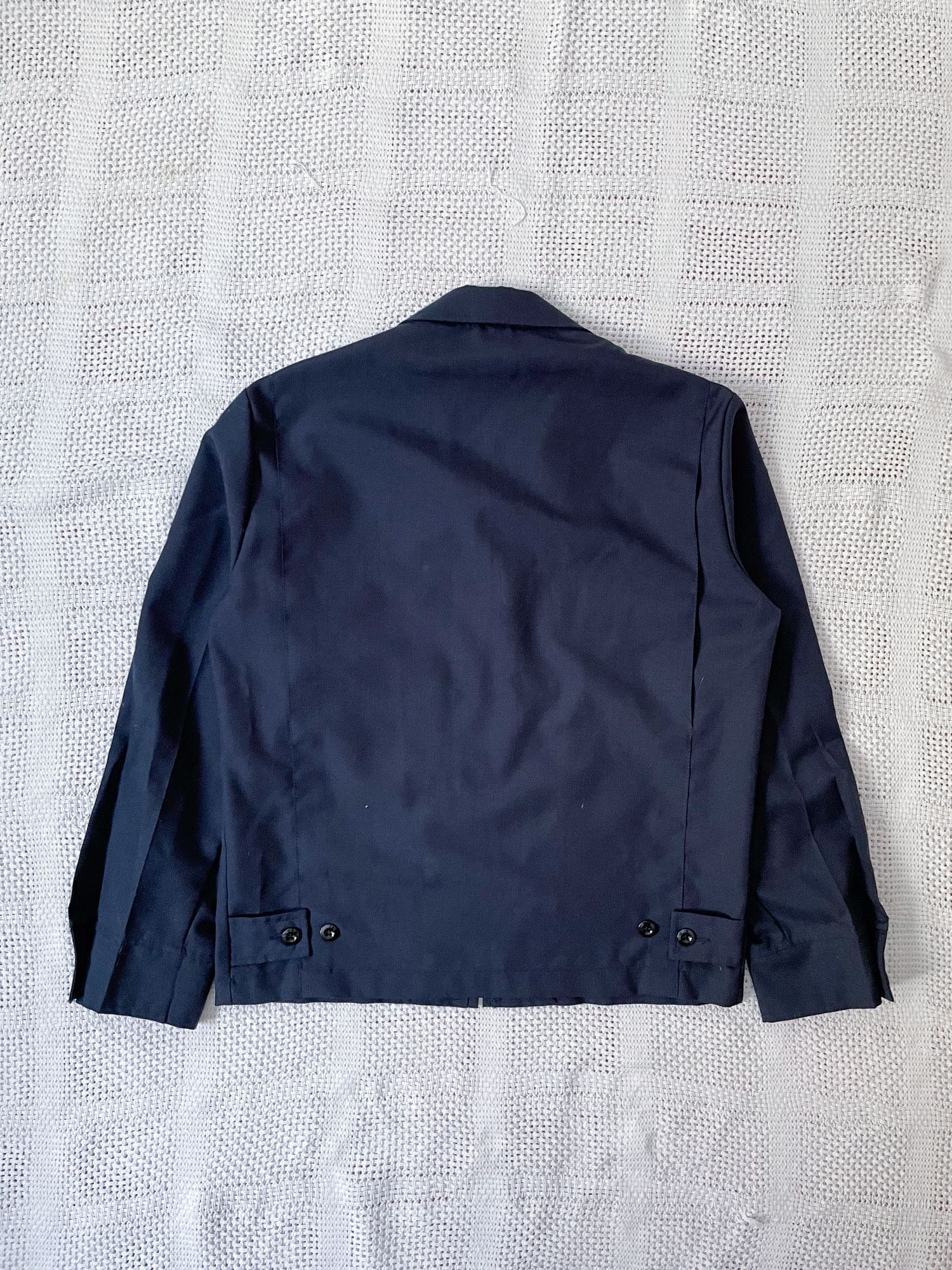 Vintage 80s Boxy Dark Navy Work Jacket | Grailed