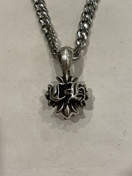 Chrome Hearts Chrome Hearts CH Plus Cross Silver Pendant Chain Necklace ...