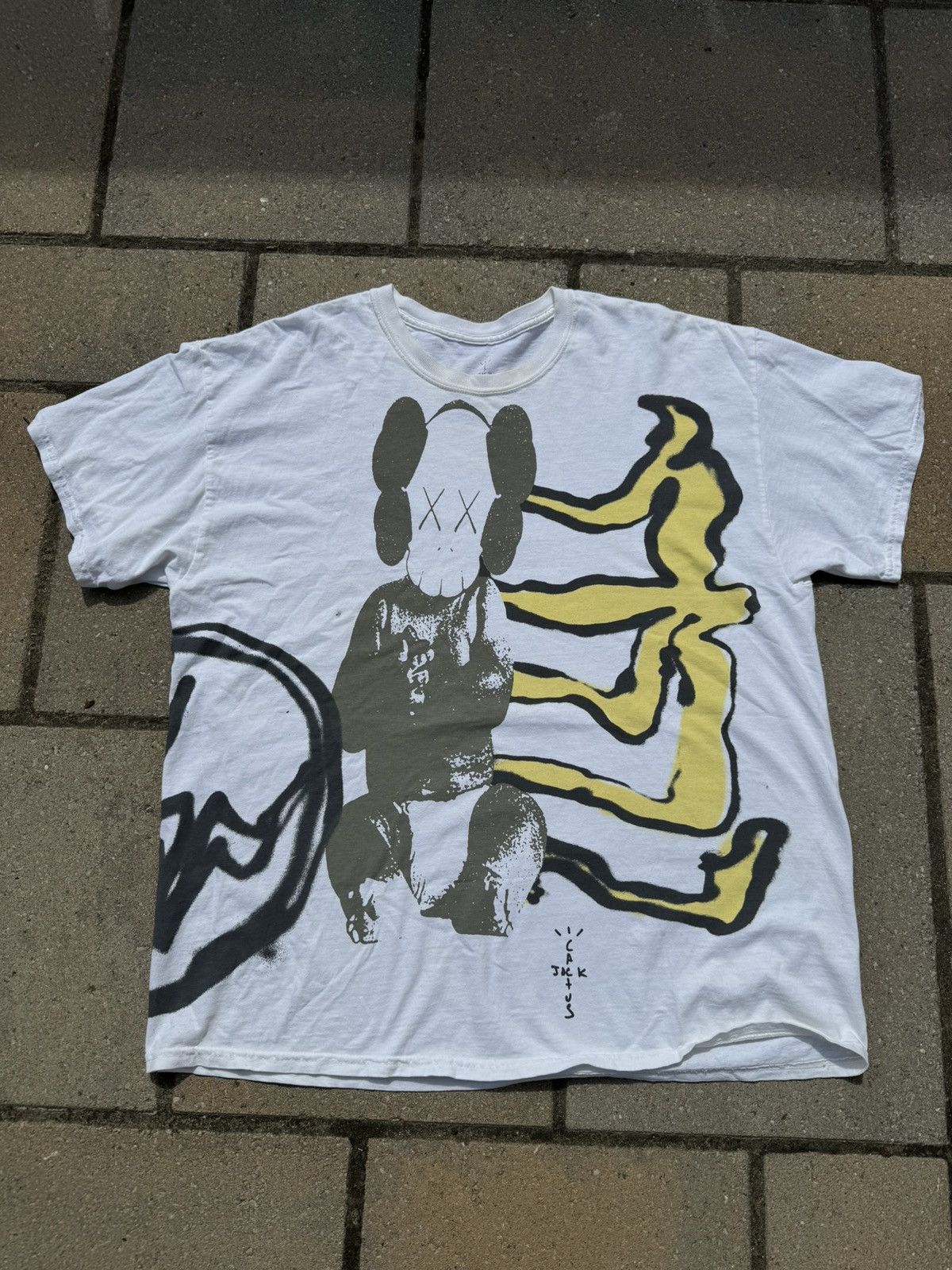 Cactus Clothing × Kaws × Travis Scott Kaws X Cactus Jack Tee | Grailed