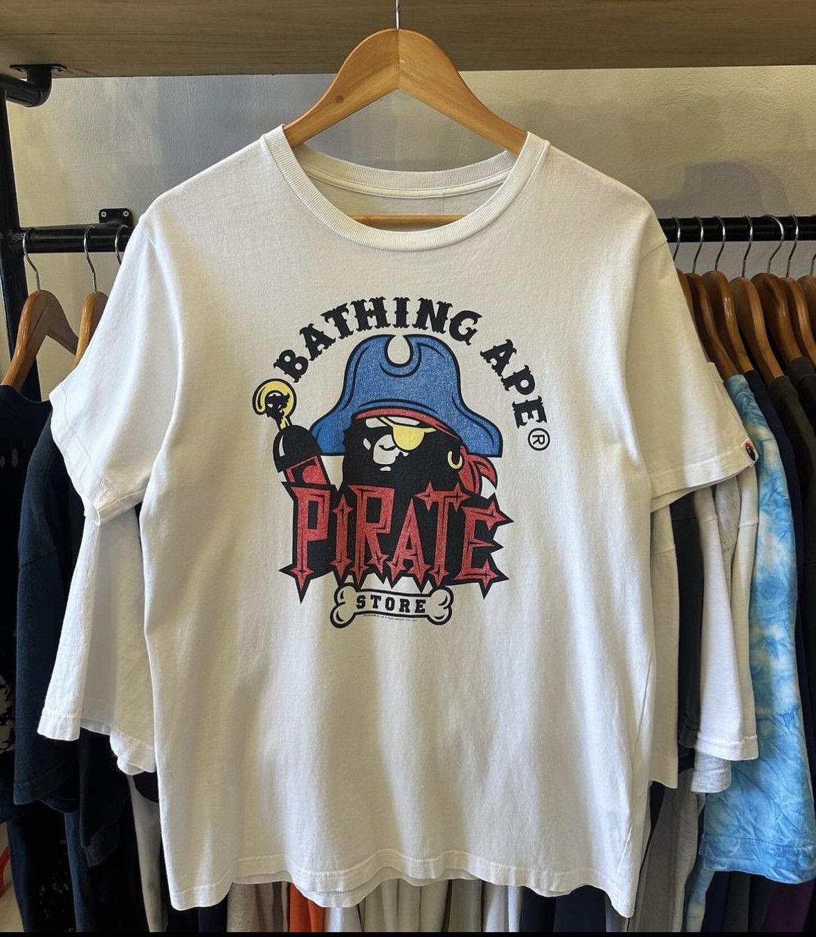 Bape A Bathing Ape Pirate Store Tee | Grailed