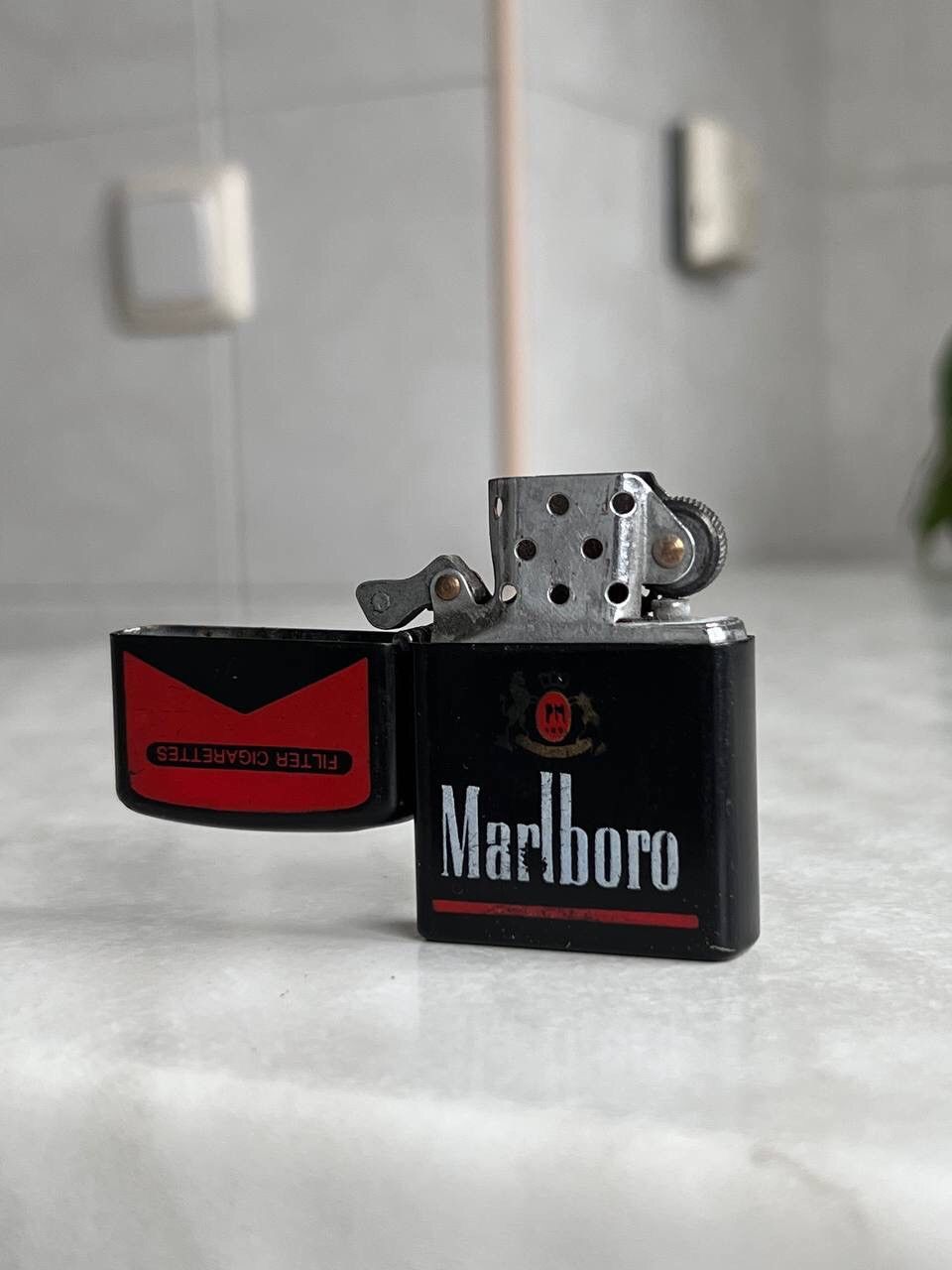 Marlboro × Vintage Vintage 90s Marlboro lighter classic logo ...