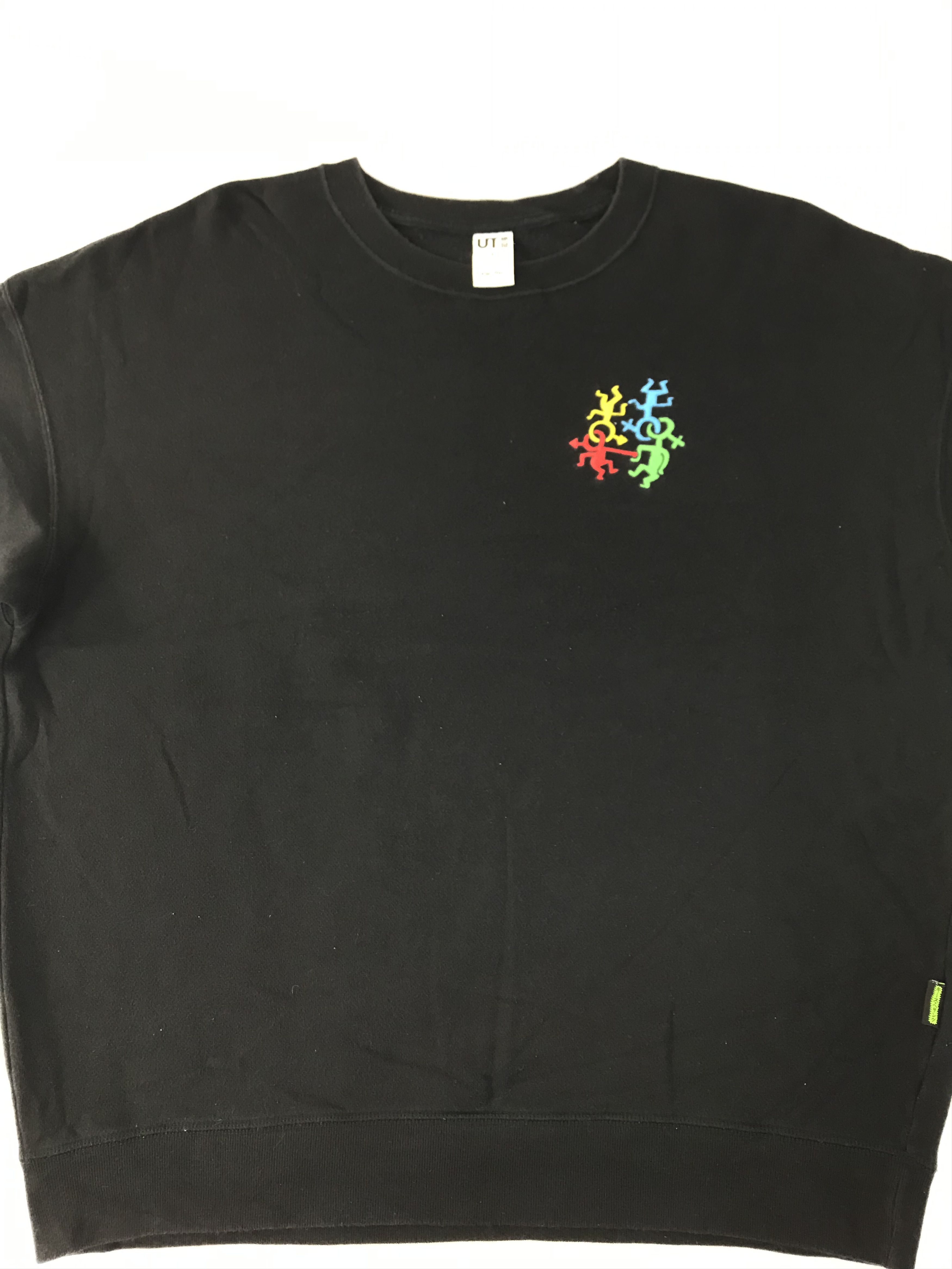 Vintage Keith Haring Multicolour Pop Art Artist Pull Over Sweatshirt ...