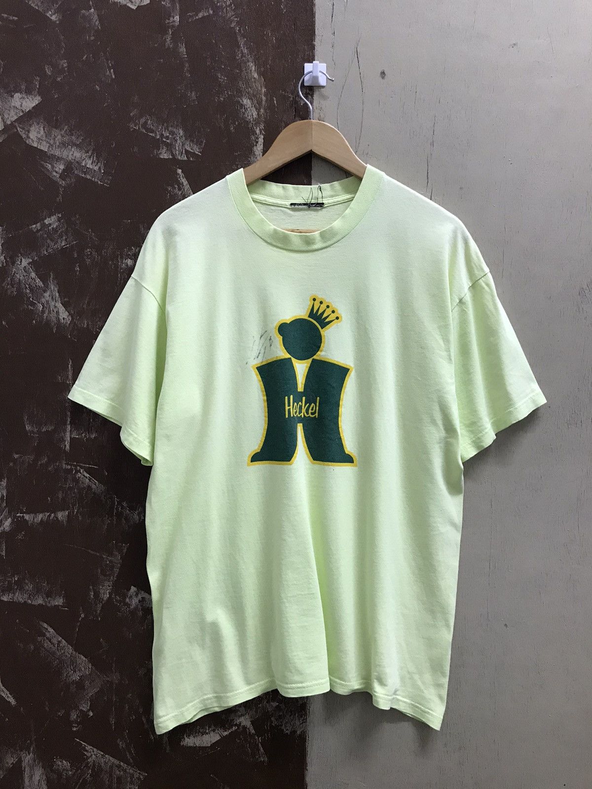 Streetwear × Vintage Vintage 90s Heckel Crown Skate Tshirt | Grailed