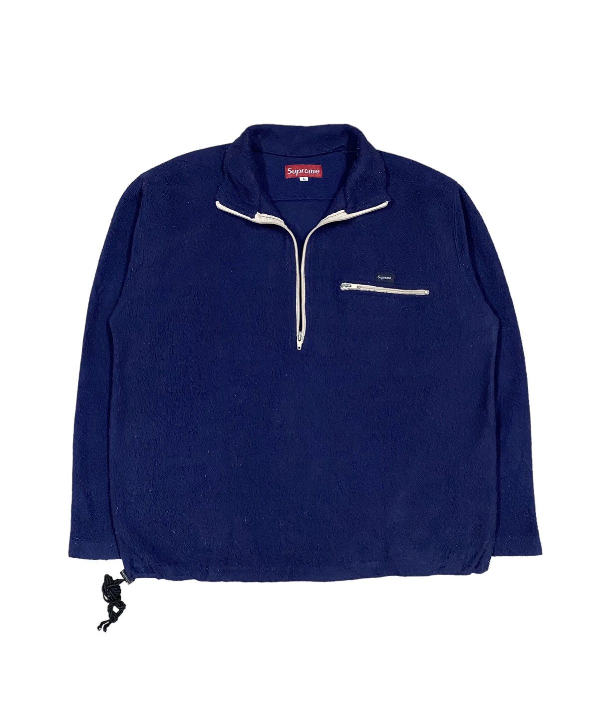 Supreme Vtg🔥Supreme Half Zipper Pullover Fleece Purple Jacket Usa | Grailed