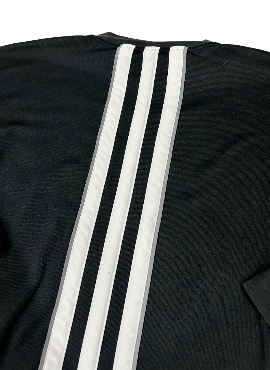 Adidas Adidas Retro Center Logo 3 Stripe Athletic Long Sleeve Shirt ...