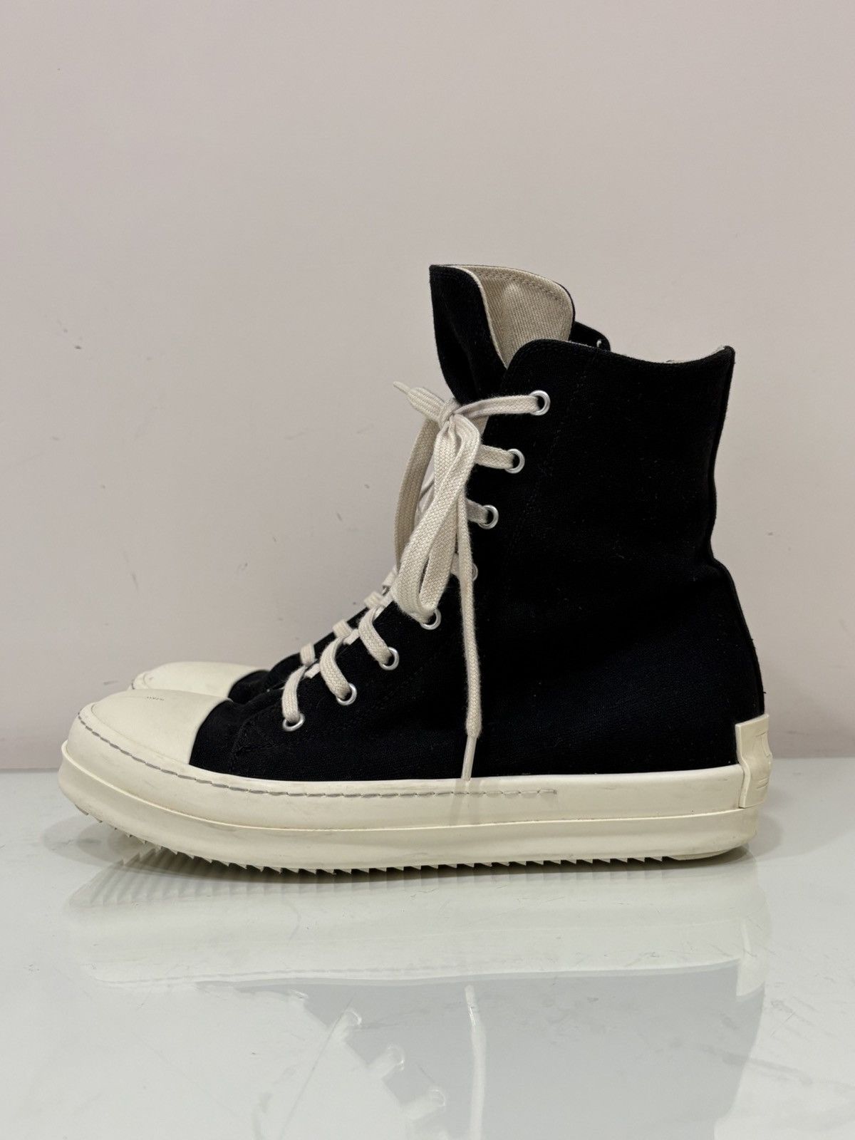 Rick Owens Drkshdw Rick Owens DRKSHDW Ramones High License Plate Black ...