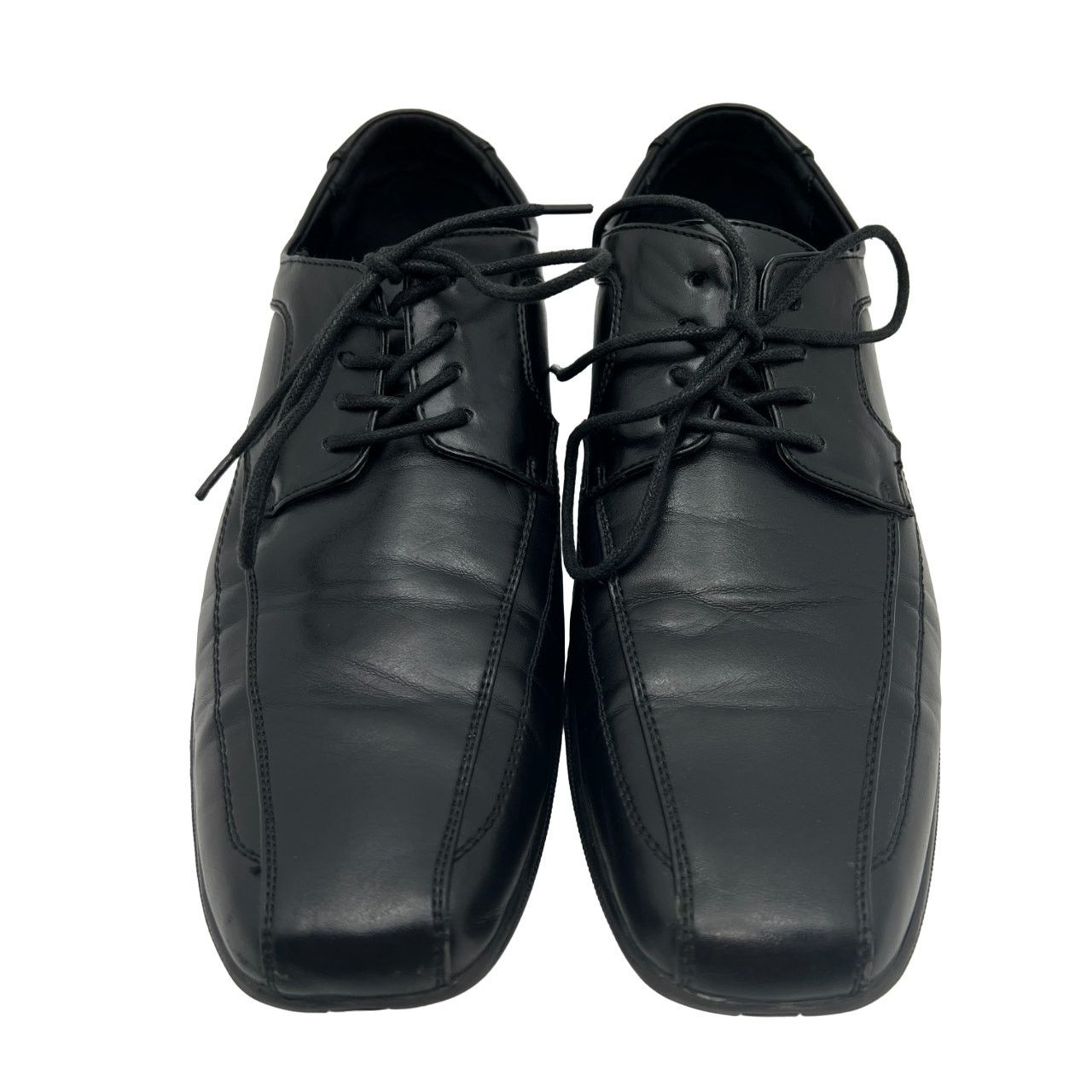 Brand Amali 1837-000 Black Square Toe Derby Dress Shoes Men 11 | Grailed