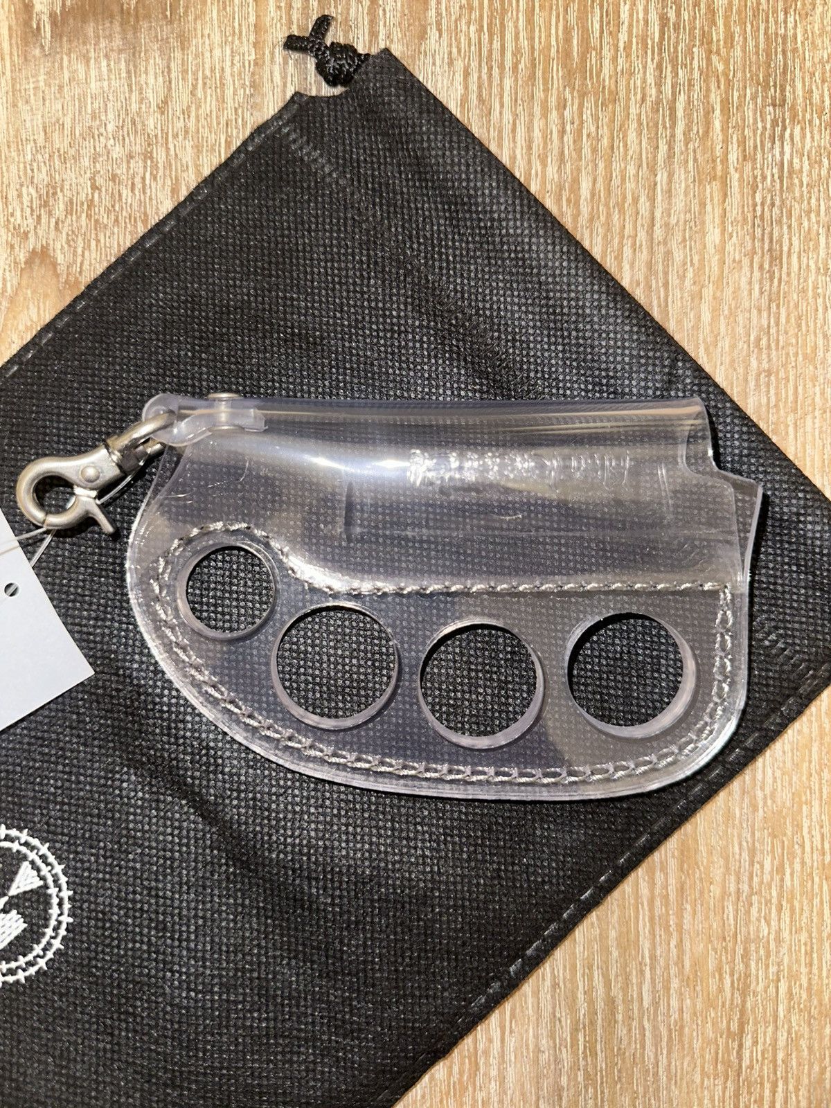 Blackmeans BLACKMEANS RARE CLEAR LIGHTER HOLDER KEYCHAIN KNUCKLE DUSTER ...