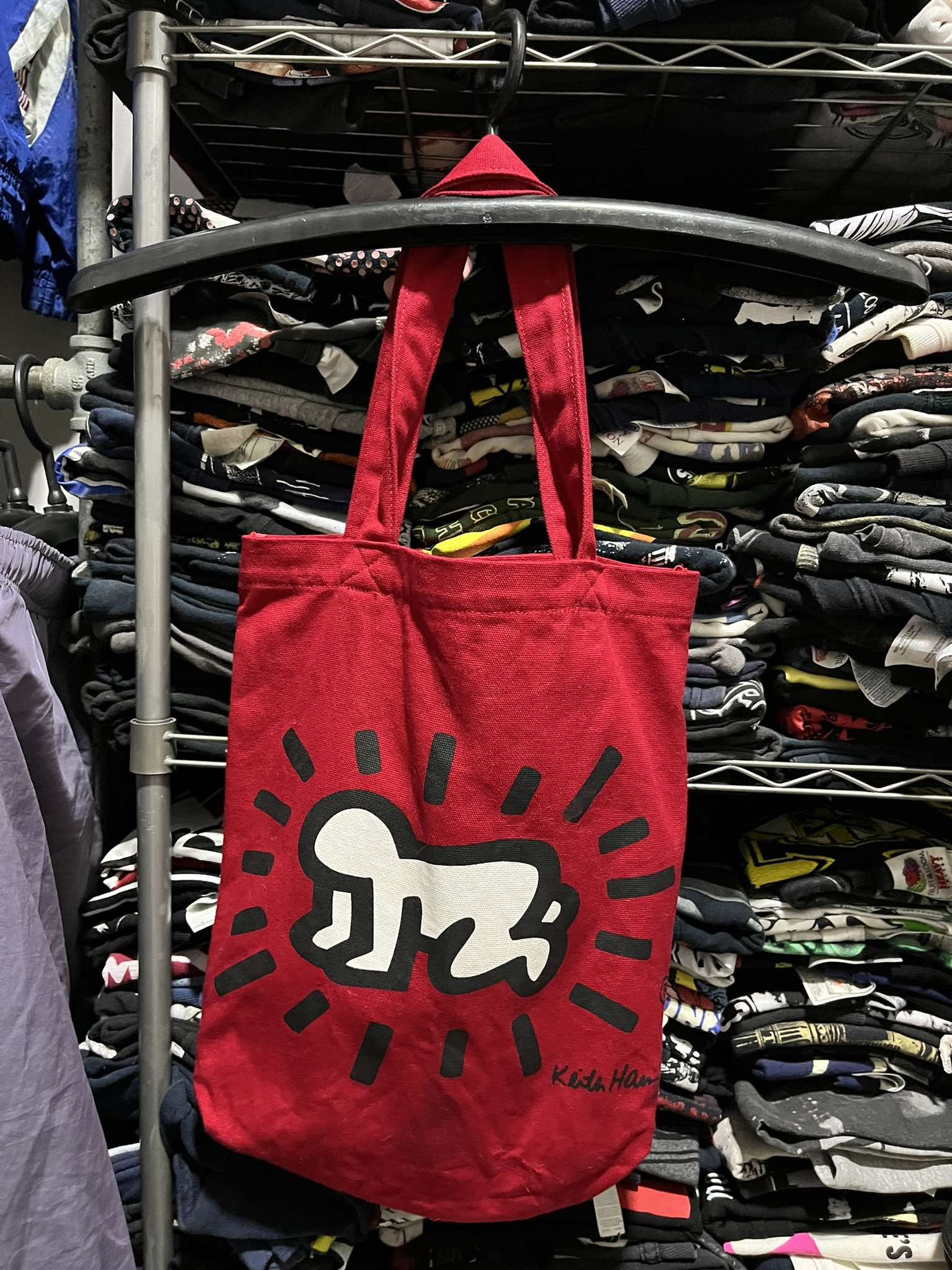 Keith Haring × Vintage Keith Haring Graffiti Artist Tote Bag 00s | Grailed