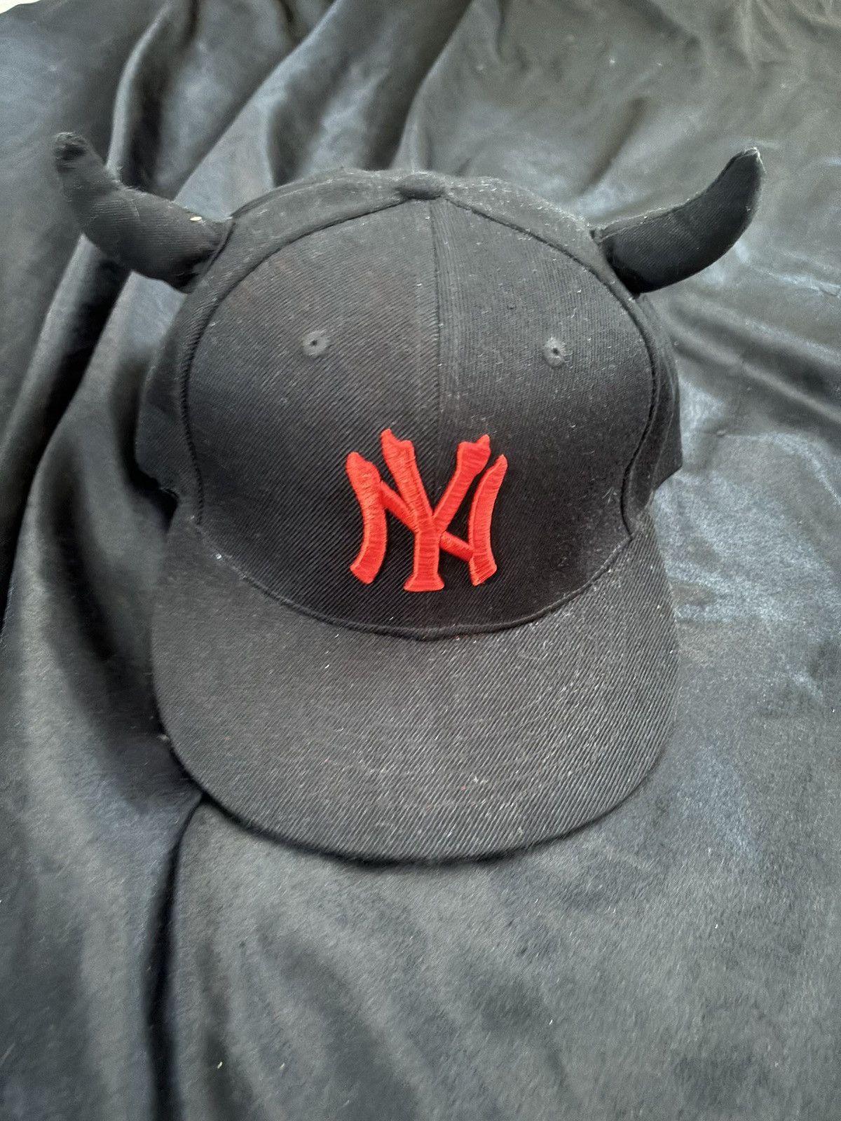 Japanese Brand × Streetwear NY Baseball Flat Bill Devil Horn Hat | Grailed