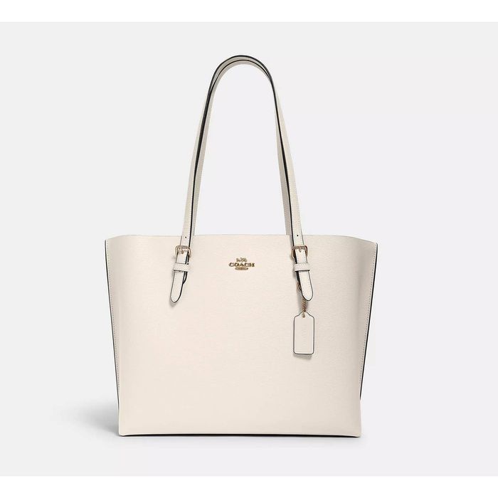 Coach NWT Coach Mollie Tote Bag in Chalk Light Saddle/Gold | Grailed