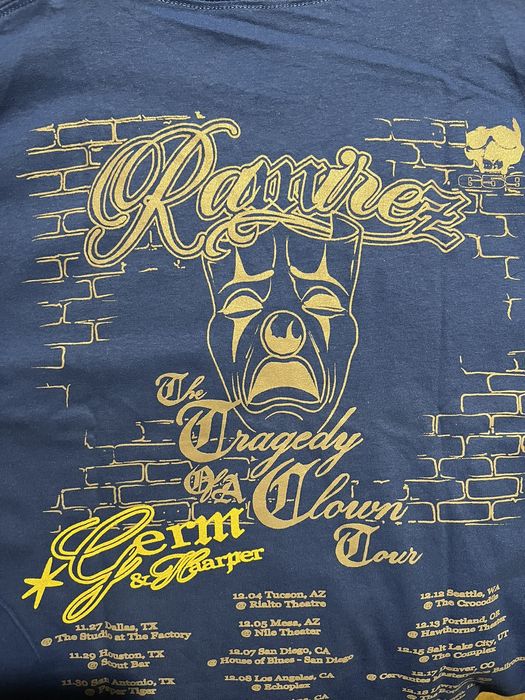 Band Tees Ramirez x G59 Records x GERM TTOAC Tour T tragedy of a clown | Grailed
