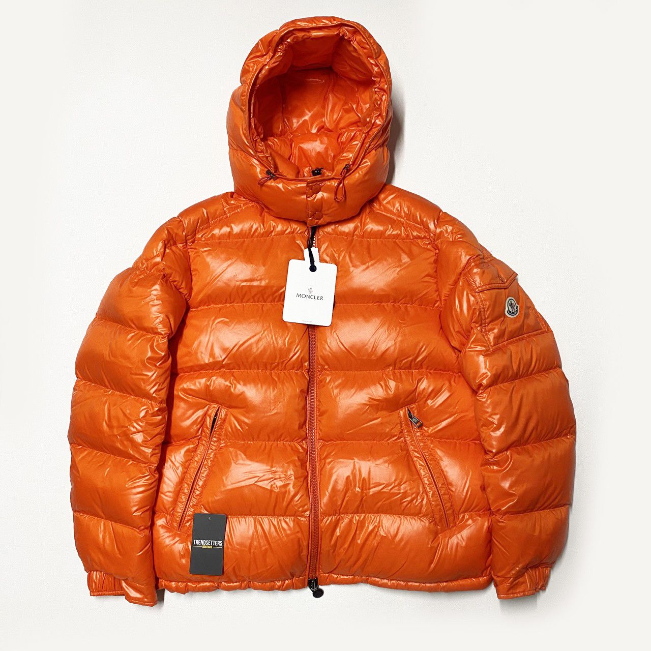 Moncler Moncler Maya mens puffer jacket orange size 4 L XL Large | Grailed
