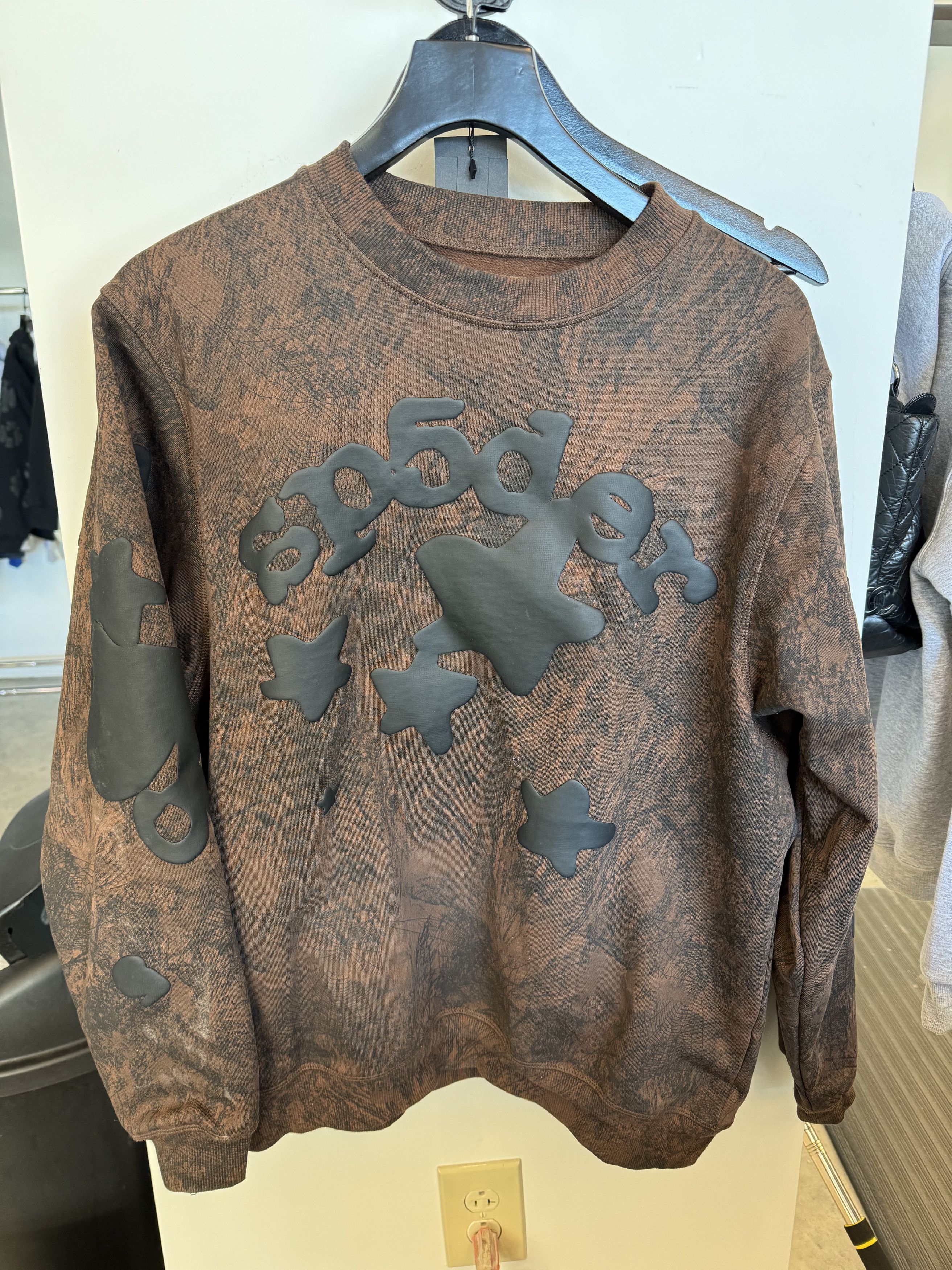 Complex × Spider × Travis Scott Sp5der Beluga Real Tree Camo Crewneck ...