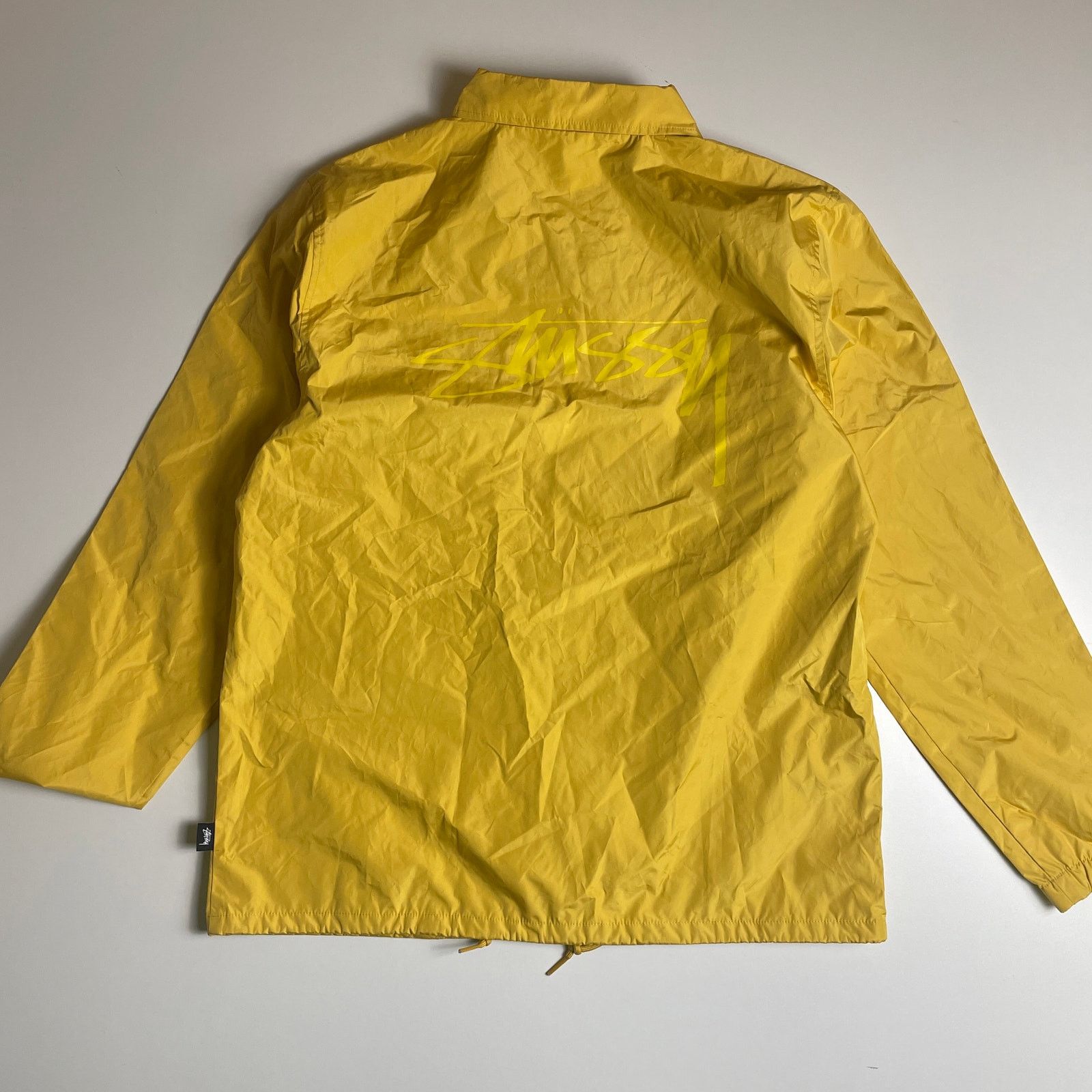 Stussy Stussy yellow windbreaker jacket NWT | Grailed