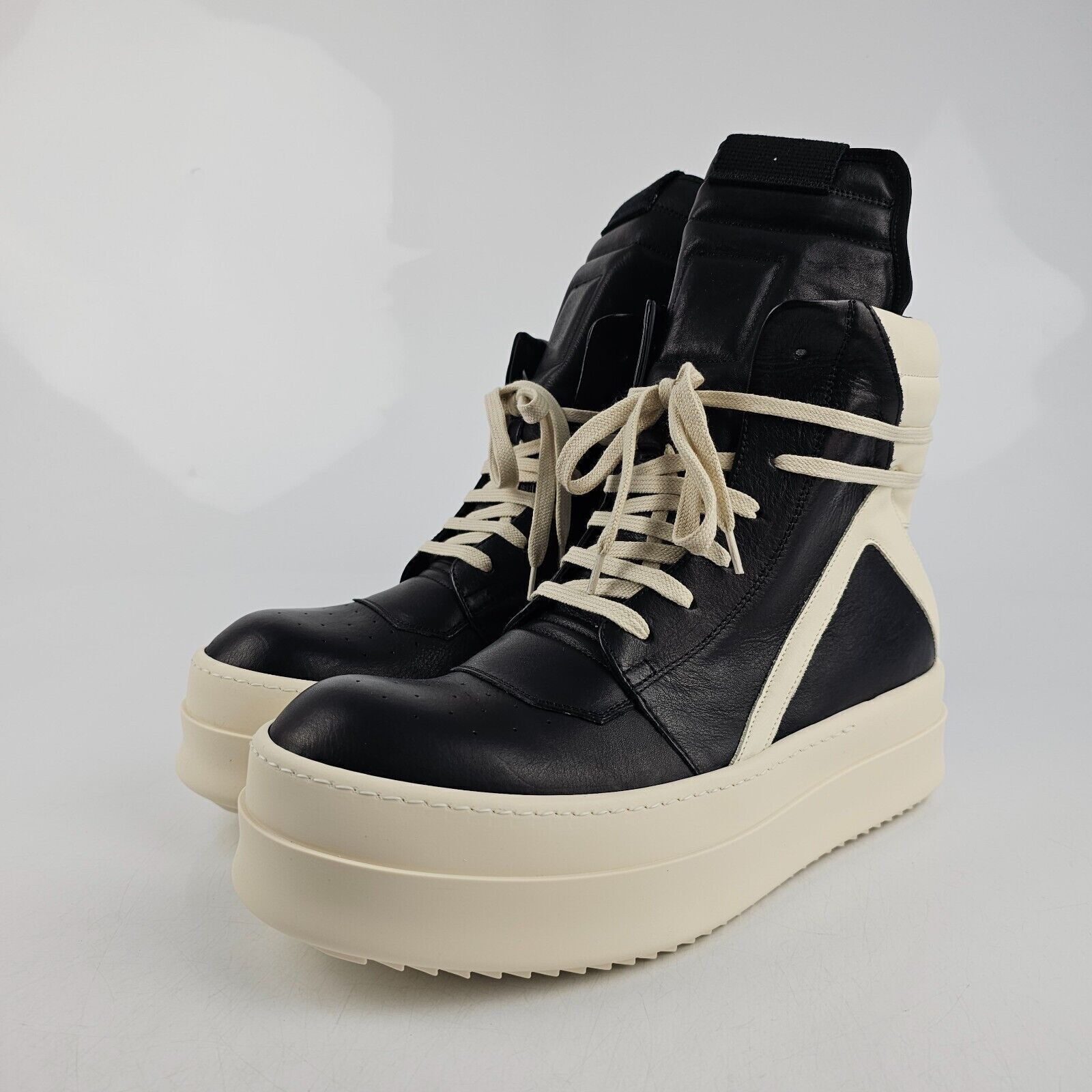 Rick Owens Rick Owens Geobasket Mega Bumper Black/Milk Sneakers New ...