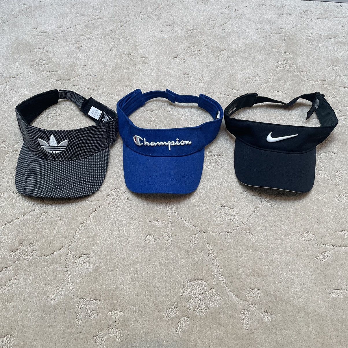 Adidas × Champion × Nike 3 Pack Visor Bundle | Grailed