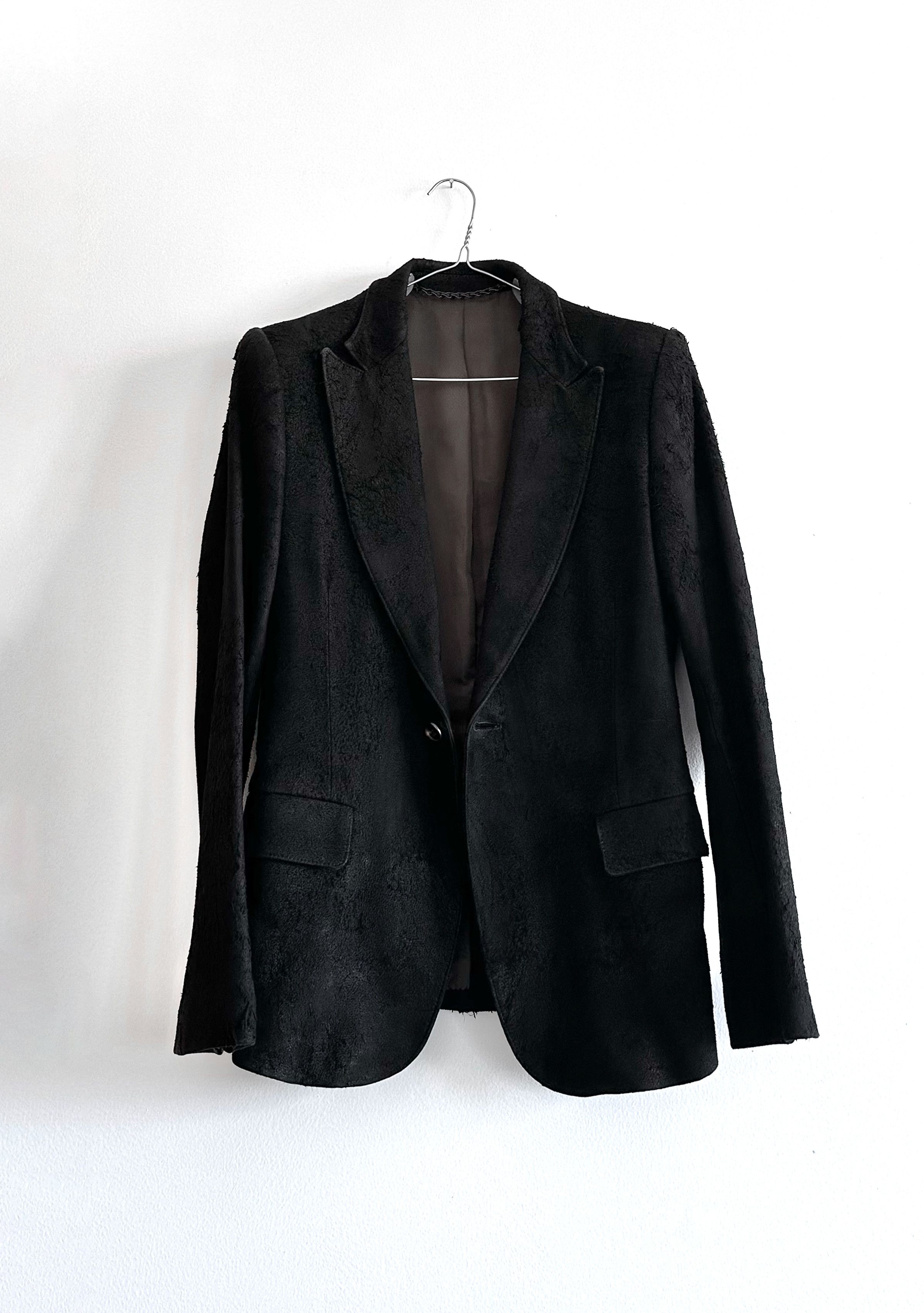 Carol Christian Poell × Julius AW04 Inflamed Ram Peak Lapel Blazer ...