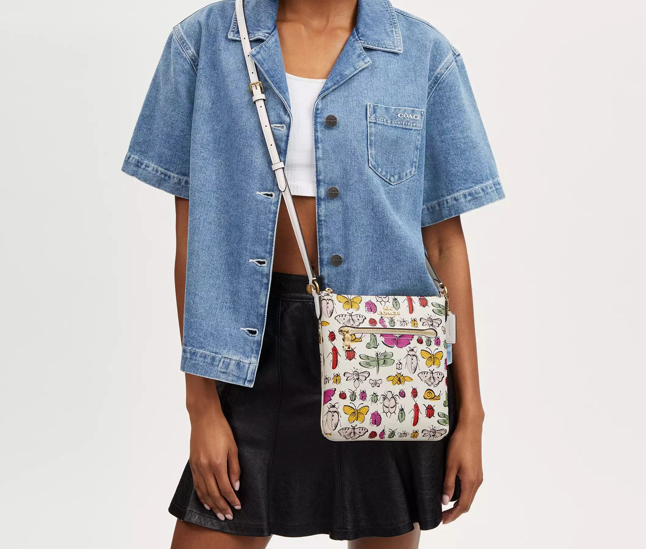 Coach Mini Rowan File Bag With Creature Print CT258 | Grailed