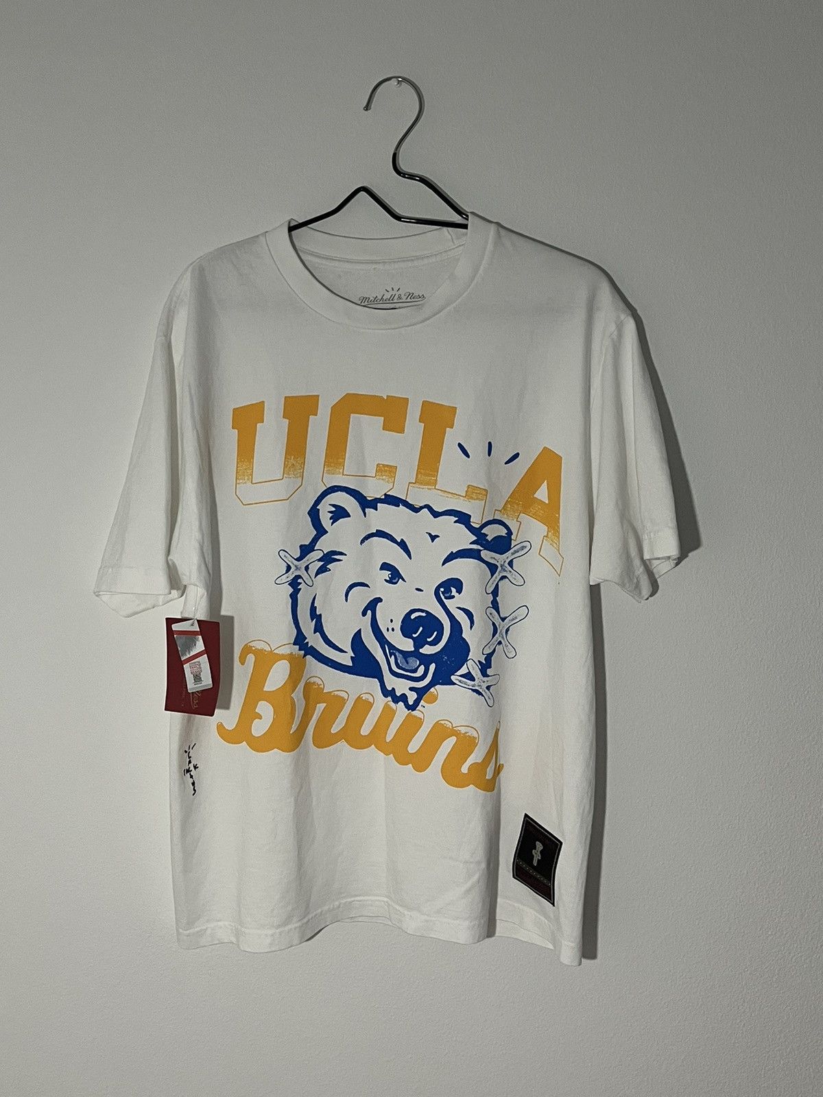 Travis Scott Cactus Jack x Mitchell & Ness UCLA Tee Size Large | Grailed