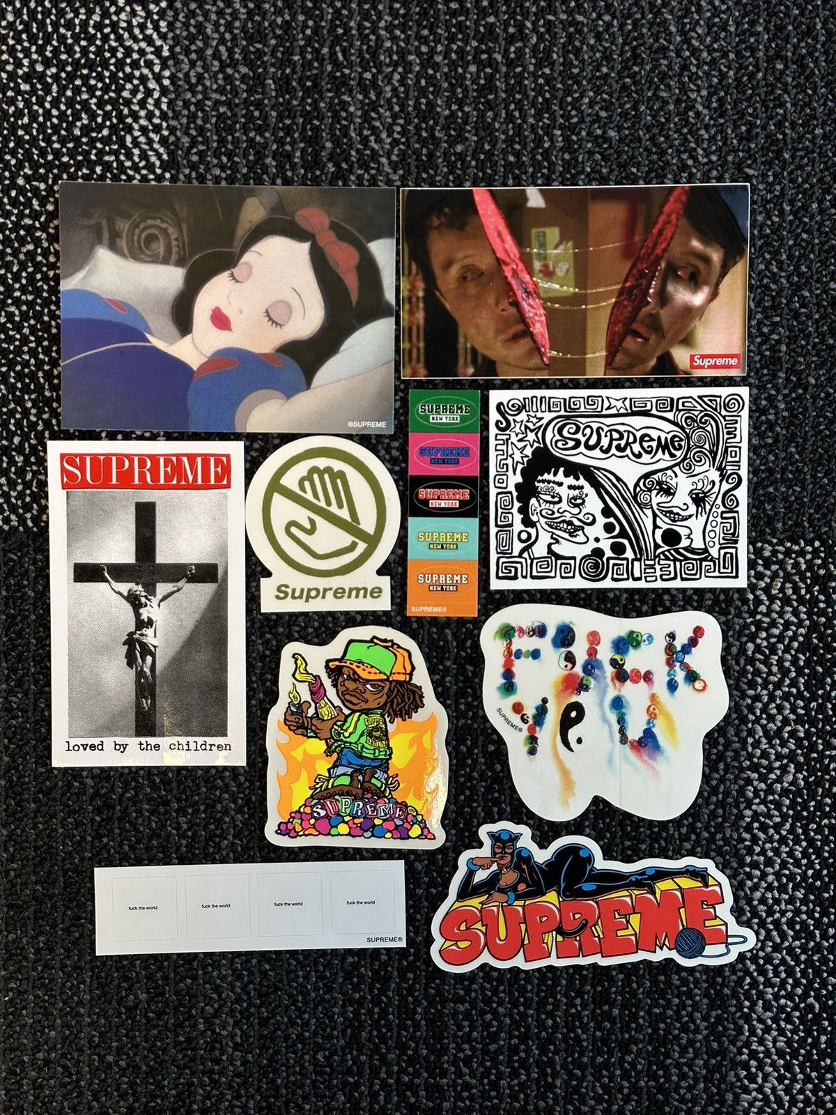 Supreme 10x Supreme Stickers Lot | Grailed