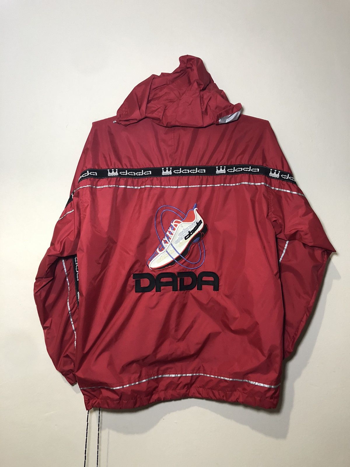 Jnco × Streetwear × Windbreaker DADA CROWN Winbreaker Jacket Raincoat ...