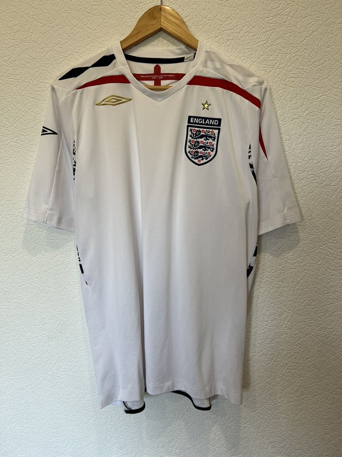 Soccer Jersey × Umbro × Vintage Umbro England 2008 Home Kit Soccer ...