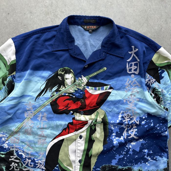 Vintage Crazy Vintage Y2K Anime Button Up Shirt Baggy JNCO Grunge | Grailed