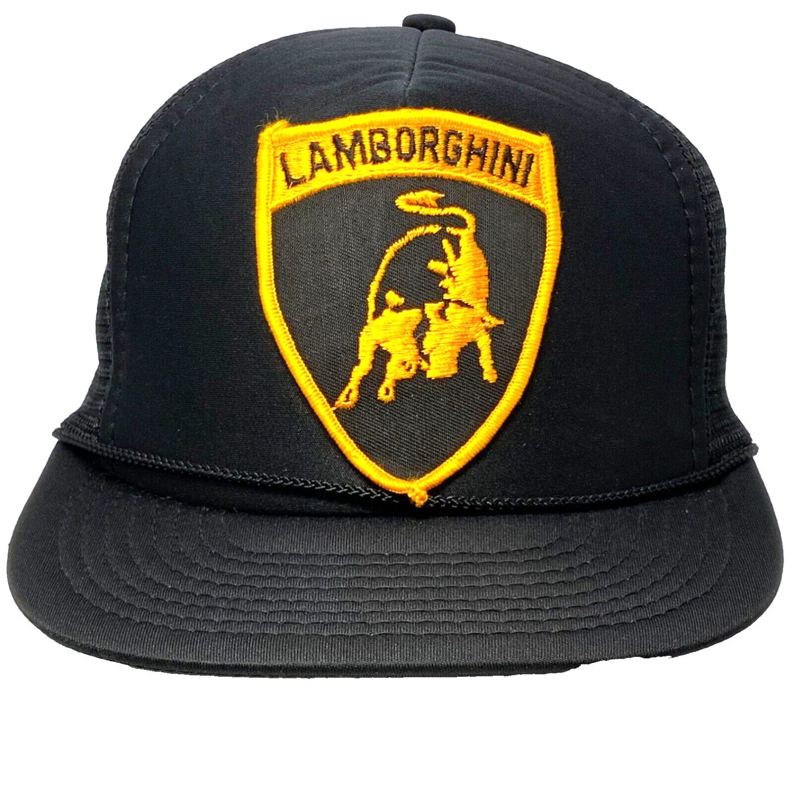 Lamborghini Vintage Lamborghini Trucker Hat Cap Adjustable Black ...