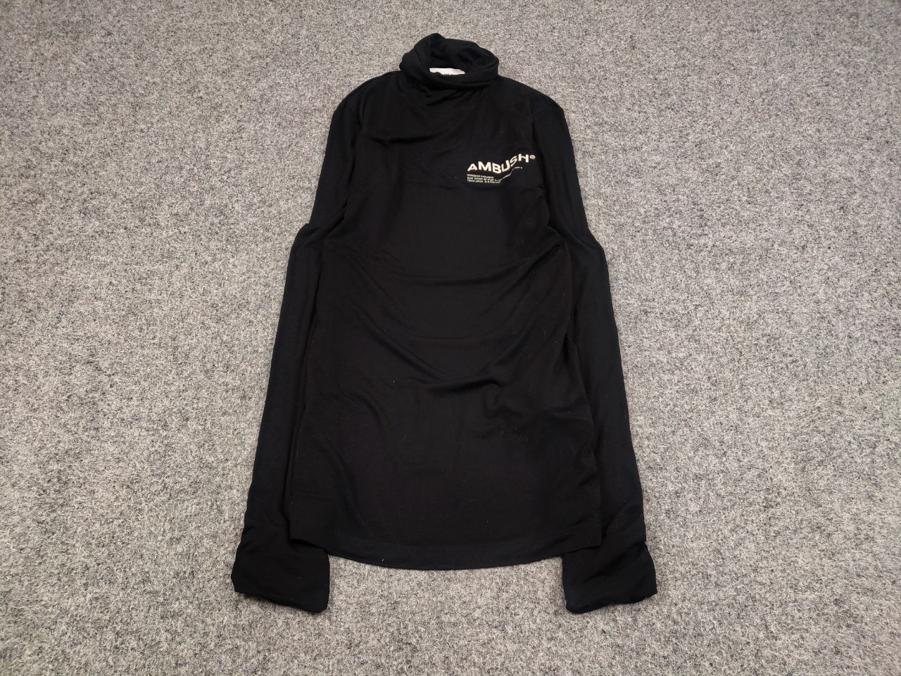 Ambush Design Ambush Japan jersey workshop turtleneck black long sleeve ...