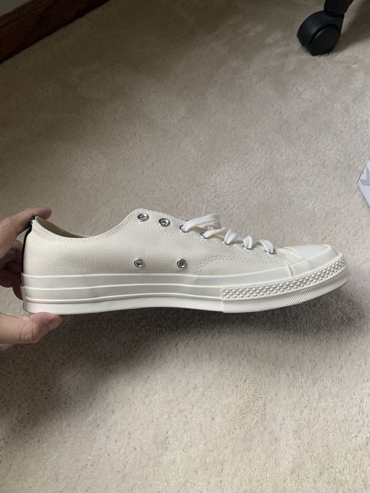 Converse Beige Comme des garçons play converse Chuck Taylor all star ...