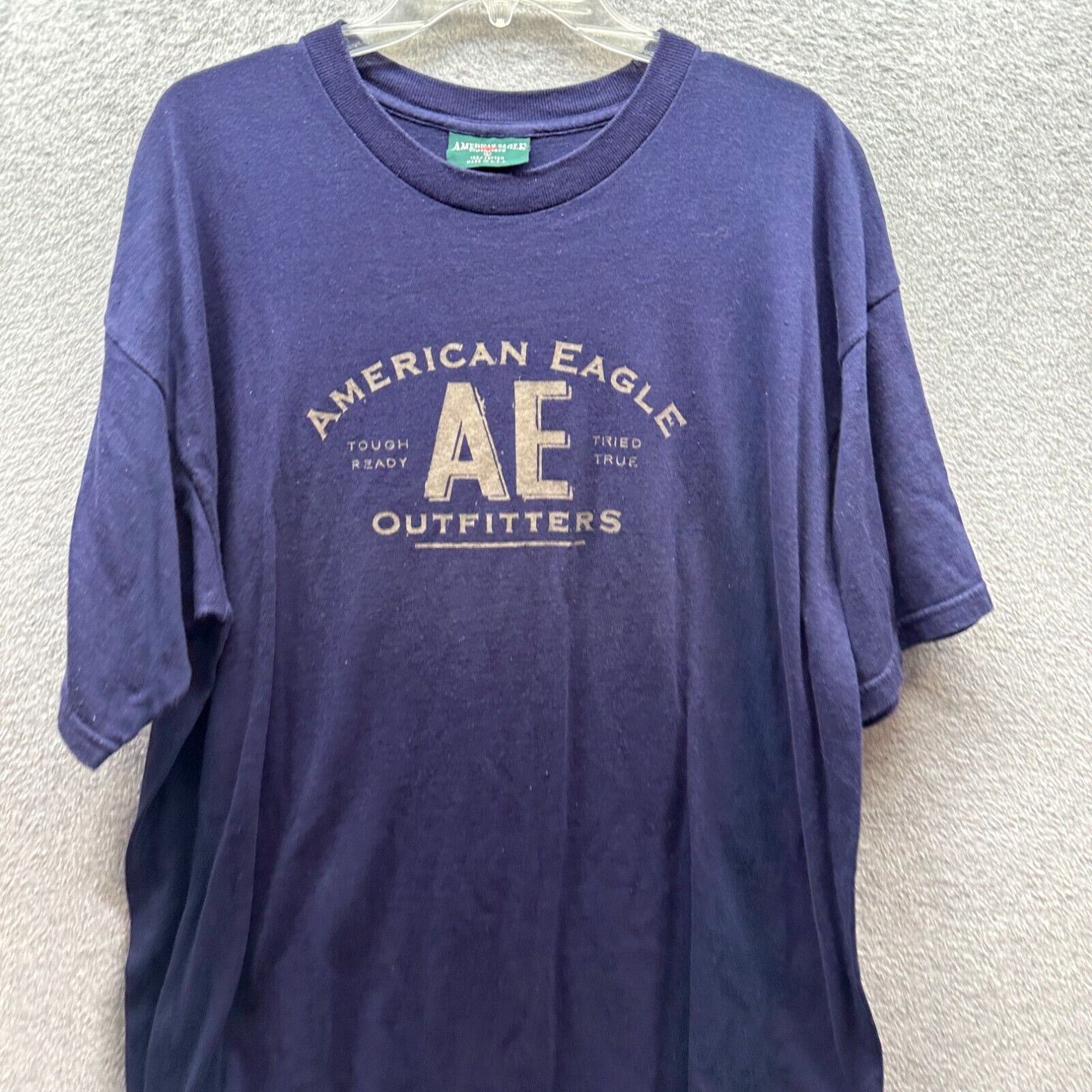 American Eagle Outfitters Vintage American Eagle Shirt Adult Large Blue Big Logo Made in USA ...