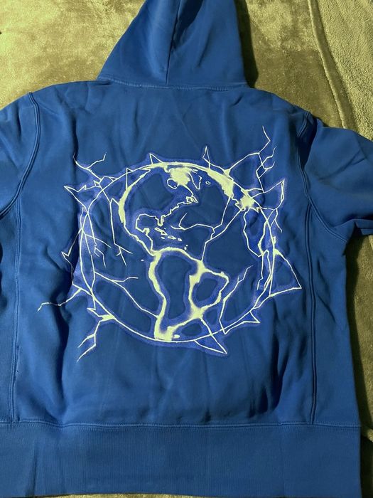 Revenge Revenge Blue Lightning Hoodie | Grailed