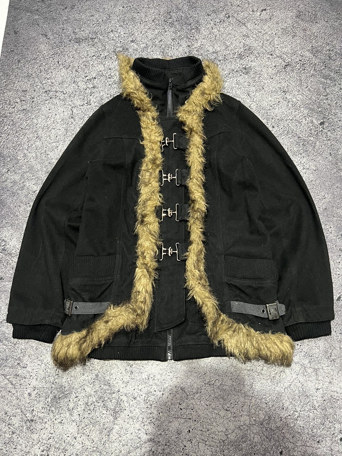 Maison Margiela 2000s Archival Hysteric Julius Bondage Fur N3B Wool y2k ...