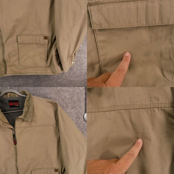 Wrangler Wrangler Riggs Workwear Jacket Mens 4XL Brown Canvas Sherpa ...