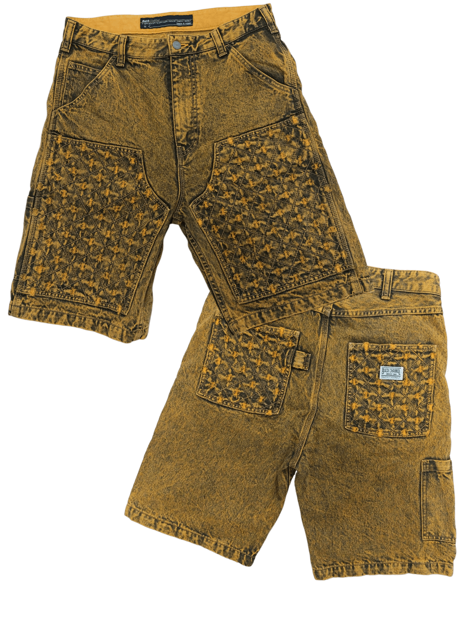 Japanese Brand × Streetwear Back Channel Double Knee Art Short Pants ...